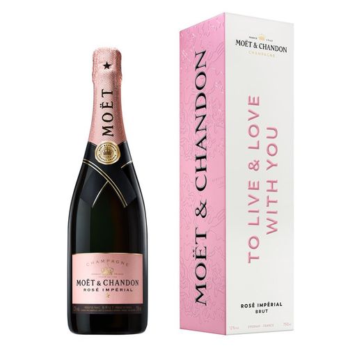 ᐈ Moët & Chandon Rose Imperial Brut Love 0,7l 12% Karton levně